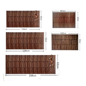 Walnut Wood Functional Wall Rack Versatile Wall-mounted Organizer, Wall ...