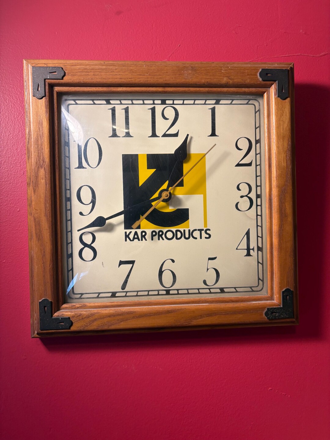 13” X 13” Kar Products Clock 1980’s - Etsy