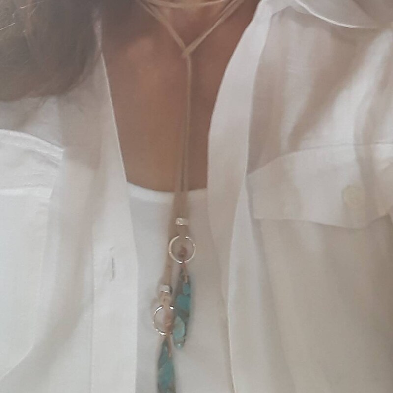 Leather Lariat - Etsy