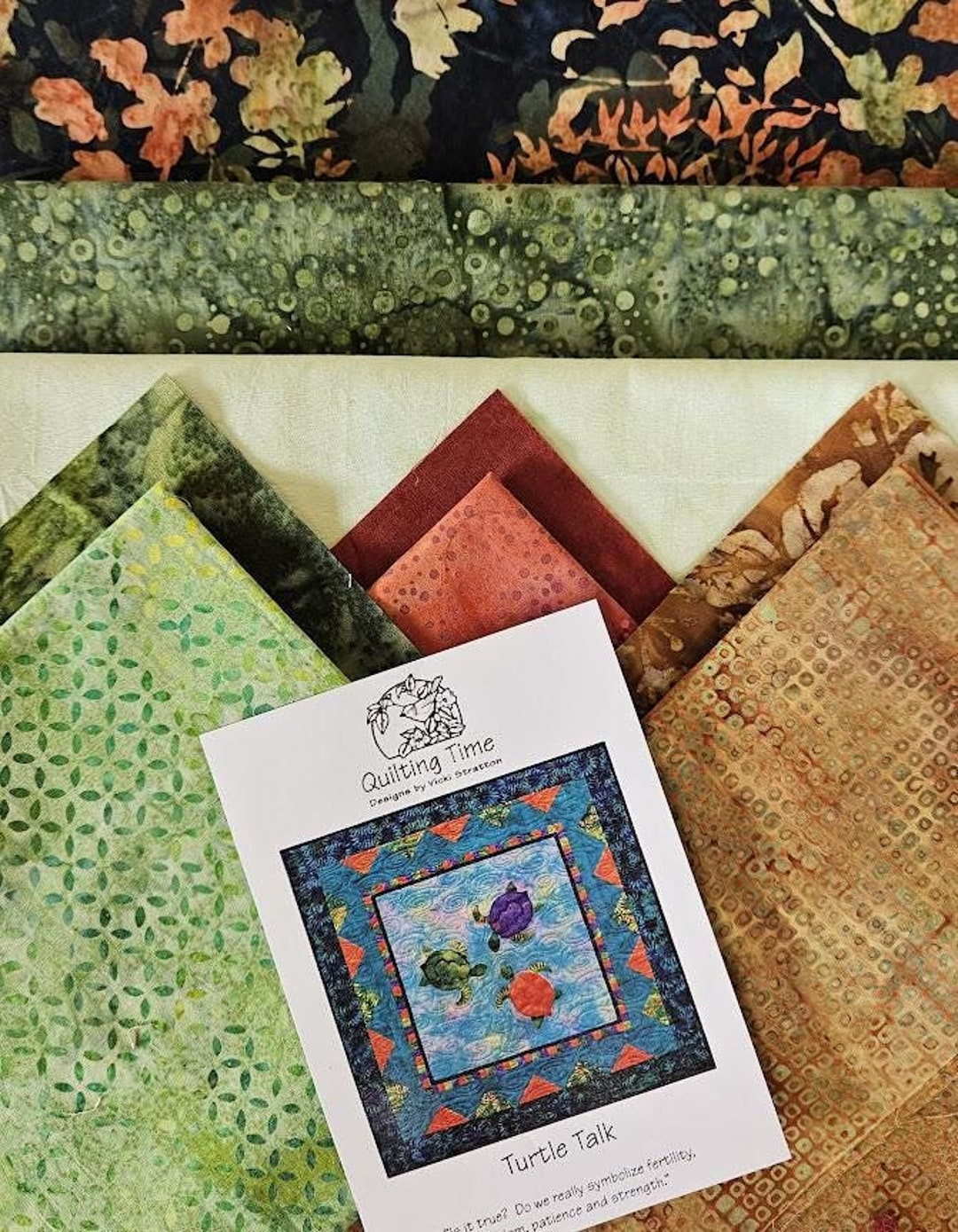 KIT for Turtle Talk Quilt - Etsy