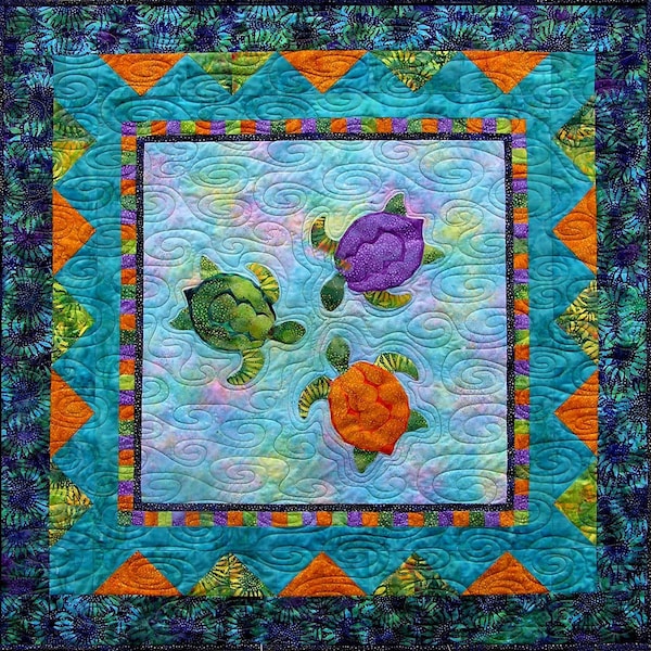 Turtle Quilt Pattern - Etsy