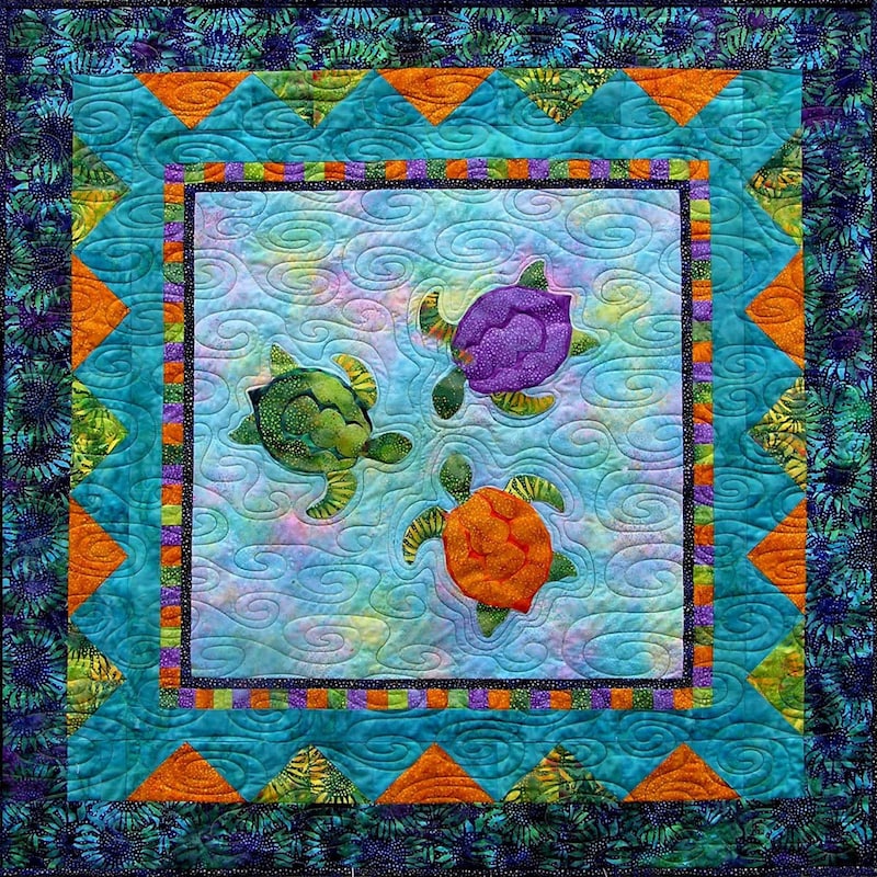 Turtle Quilt Pattern - Etsy