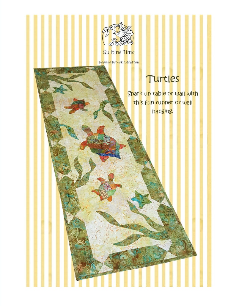 Turtles Table Runner or Wall Hanging - Etsy