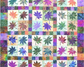 Dancing Leaves Quilt Pattern - Etsy