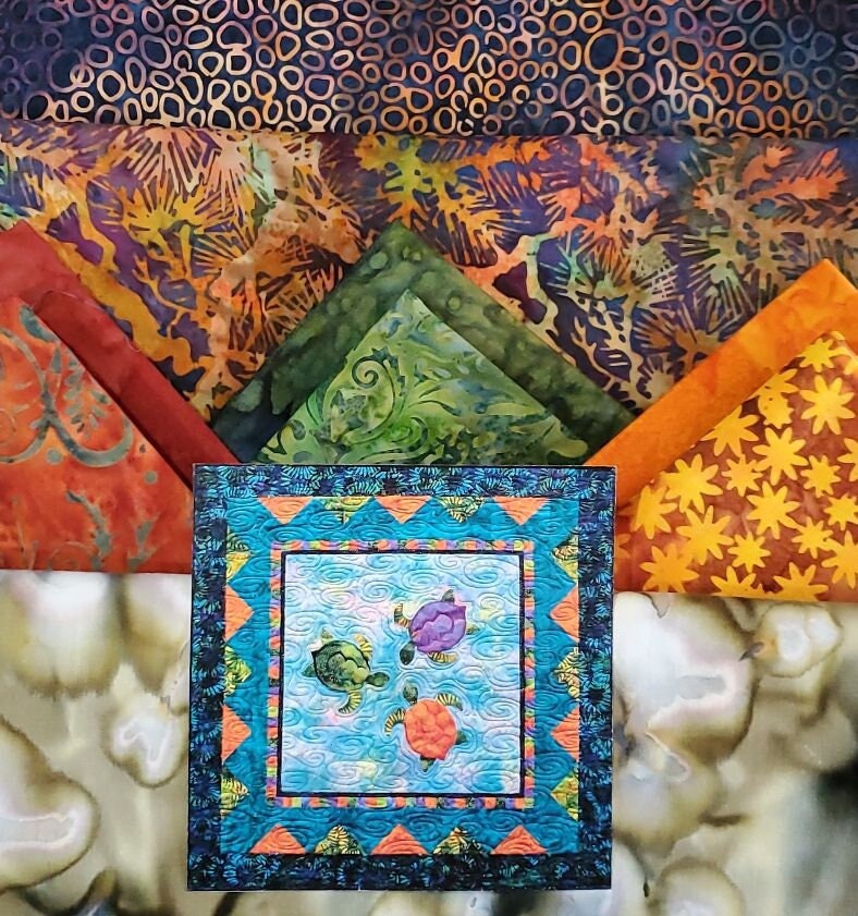 KIT for Turtle Talk Quilt - Etsy