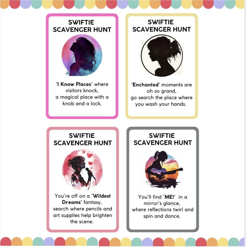 Taylor Swift Scavenger Hunt | the Ultimate Swiftie Party Game! | Kids ...