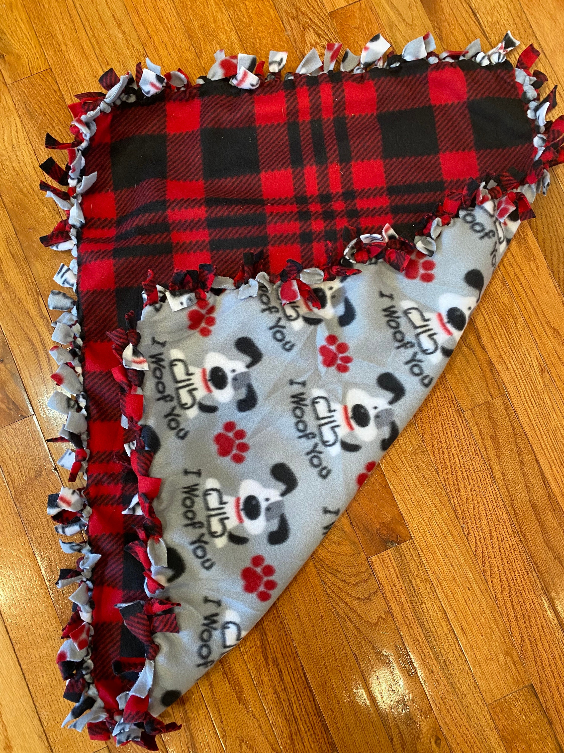 Pet Fleece Tie Blanket MADE TO ORDER - Etsy