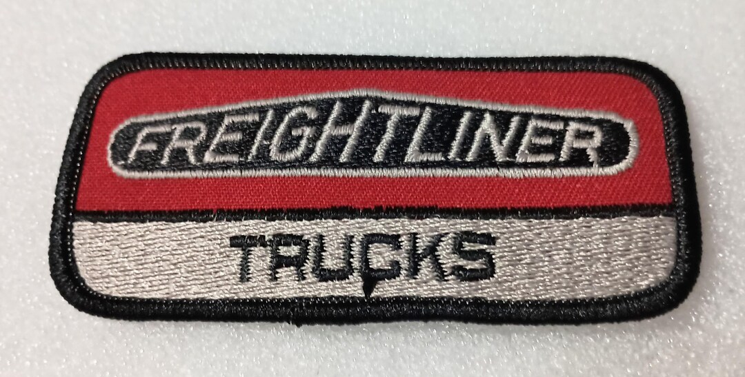Vintage Red Freightliner Trucks Semi Trucking Cloth Patch New NOS 1980s ...