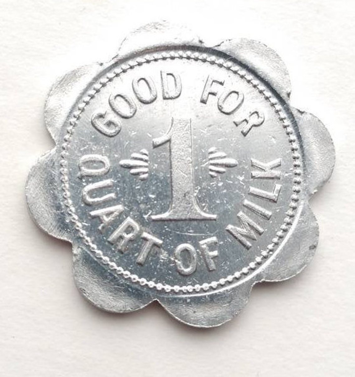 Enfield Dairy Coin Trade Token Good for 1 Quart of Milk 1950s ...