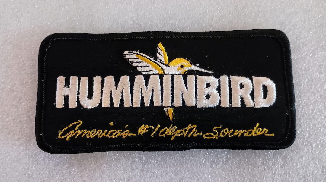 Vtg Hummingbird Americas No.1 Depth Sounder Fisherman Fishing Patch NOS ...