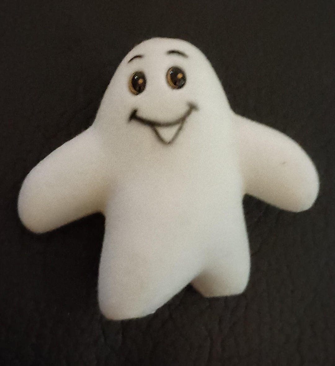 Vtg Mini HK Plastic Blow Mold Flock Halloween Spooky Ghost Figure 1970s ...