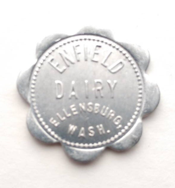Enfield Dairy Coin Trade Token Good for 1 Quart of Milk 1950s ...