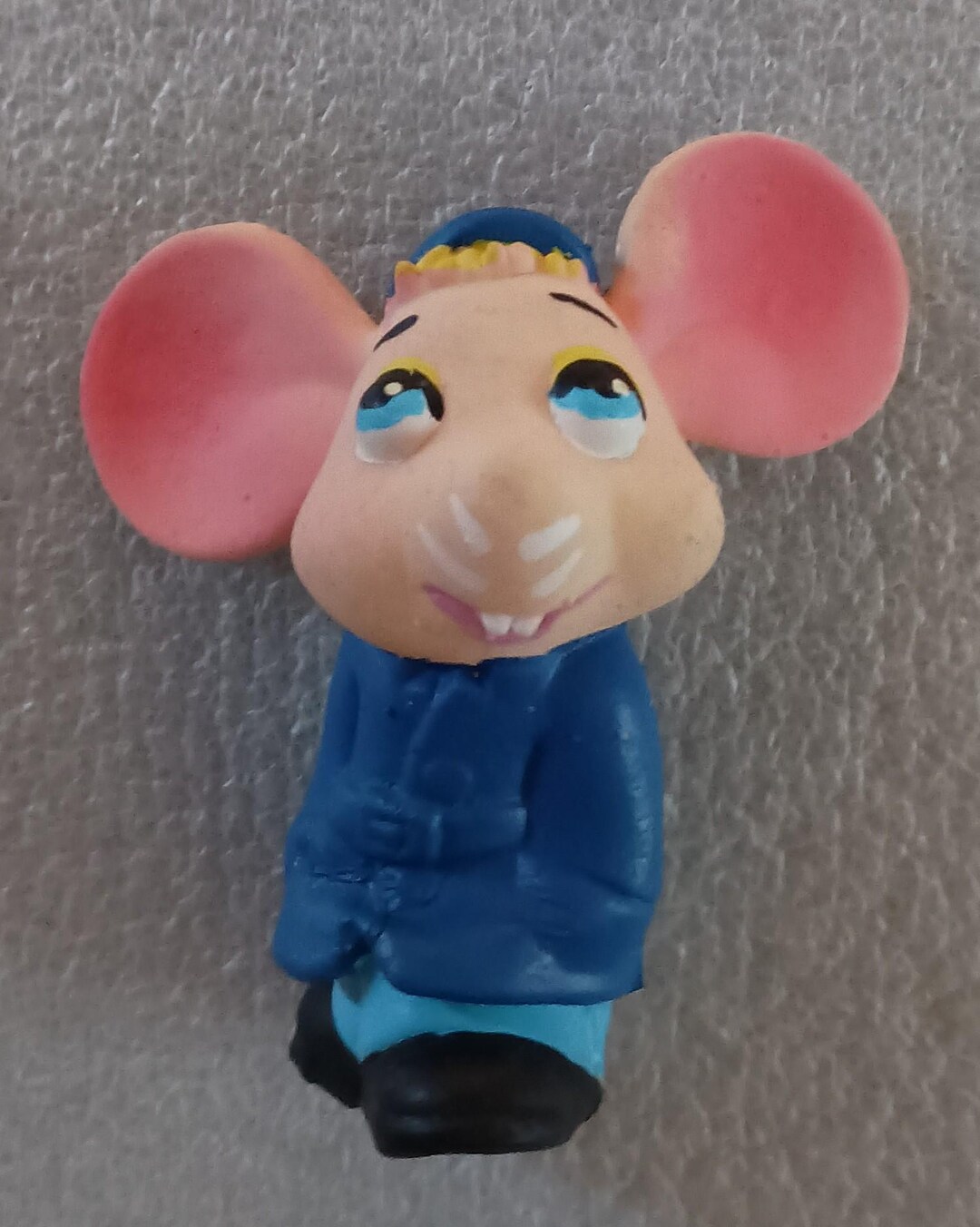 Dark Blue Topo Gigio Ed Sullivan TV Show Puppet Squeaky Toy Figure NOS ...