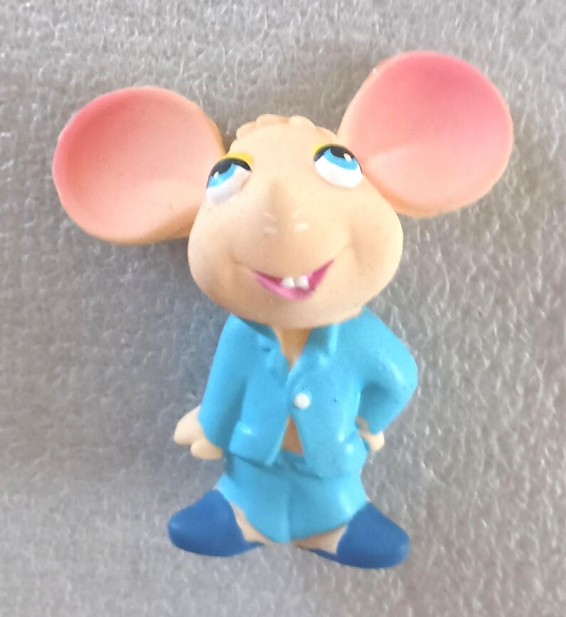 Light Blue Topo Gigio Ed Sullivan TV Show Puppet Squeaky Toy Figure NOS ...