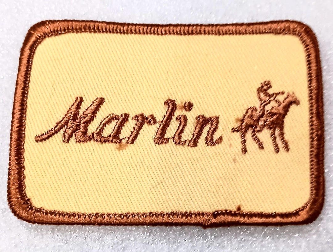 Vintage Marlin Firearms Gun Hunting Target Shooting Patch New NOS 1970s ...