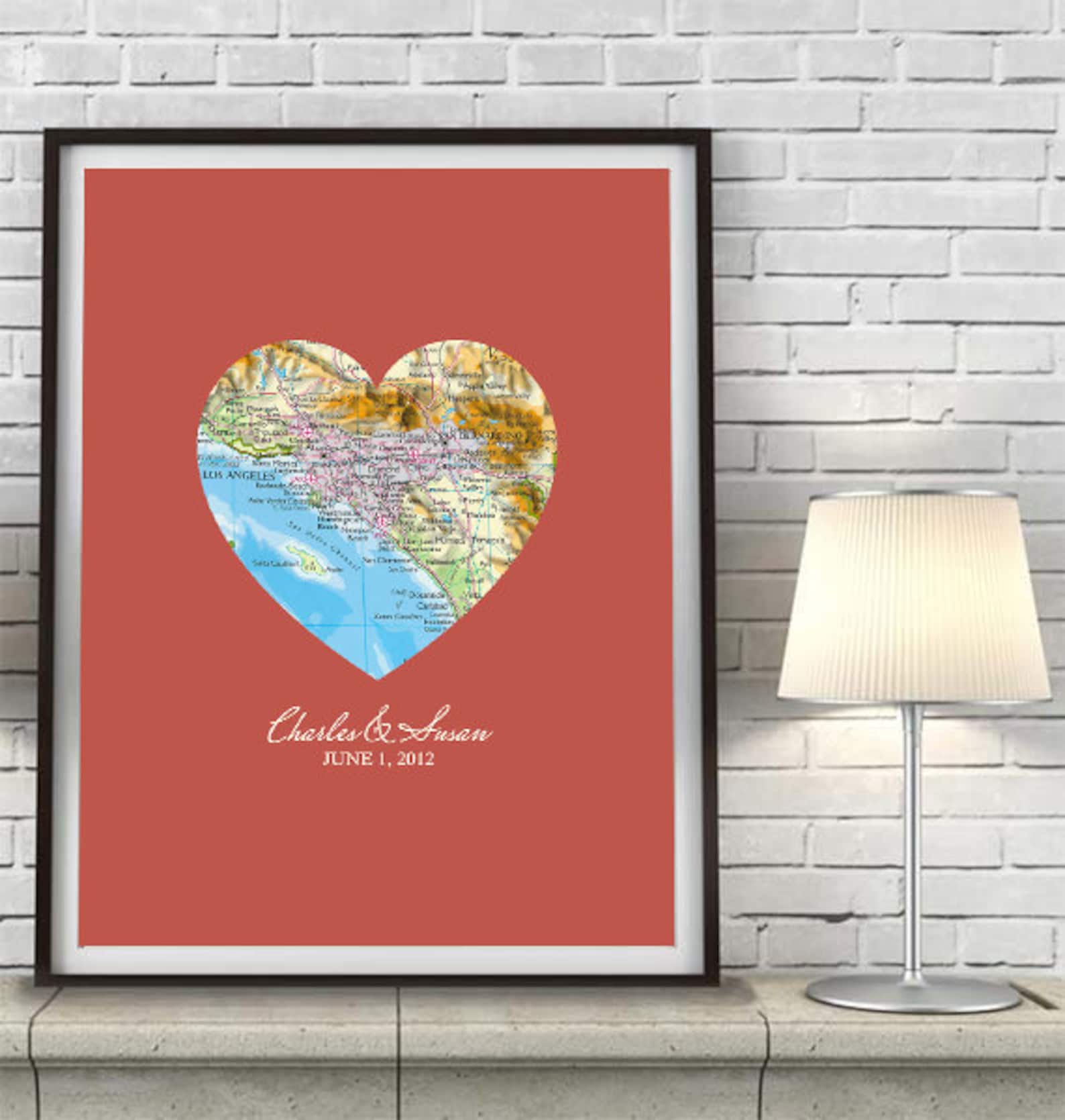 Custom Wedding Couple Map Art DIGITAL DOWNLOAD for You 2 - Etsy