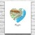 Denver Colorado LOVE Vintage Heart Map ART PRINT City State Gift for ...