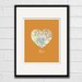 Phoenix Arizona Heart Vintage Map ART PRINT, Phoenix Print, Phoenix Art ...