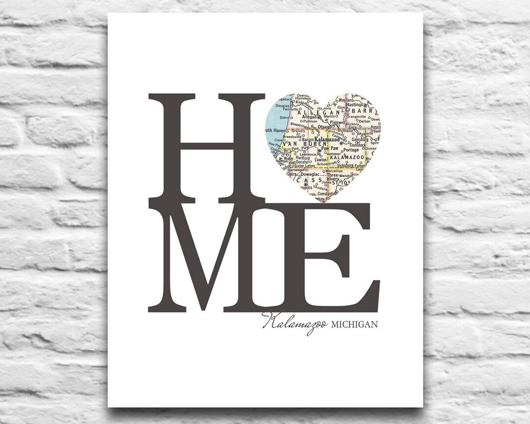 Custom Home Heart Map Art DIGITAL DOWNLOAD for You 2 Print,wedding ...