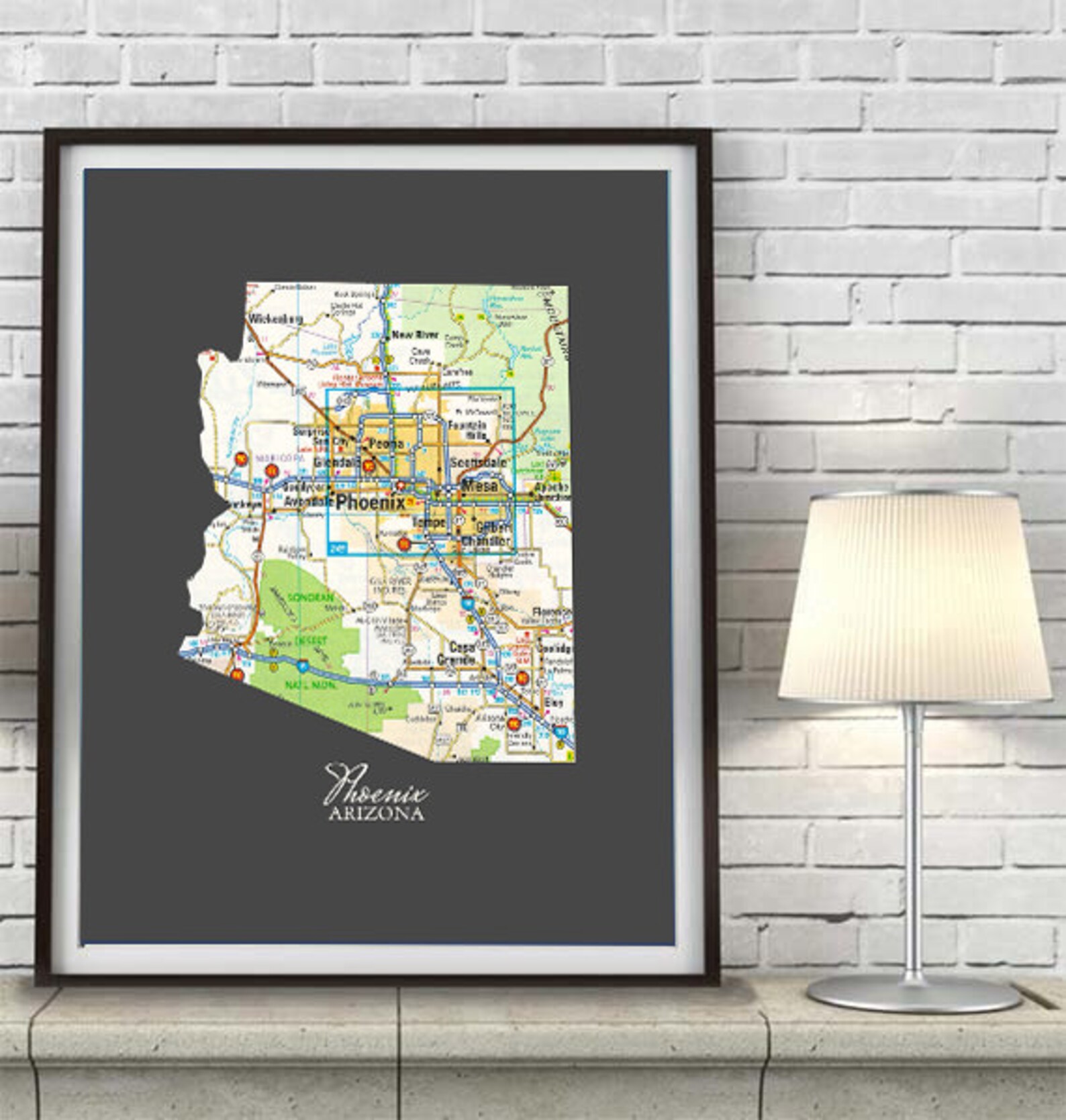 Custom State Map ART PRINT Your State and City Valentines - Etsy