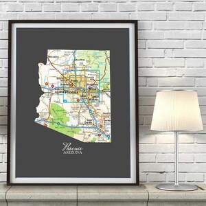Custom State Map ART PRINT, Your State and City, Valentines Day Gift ...