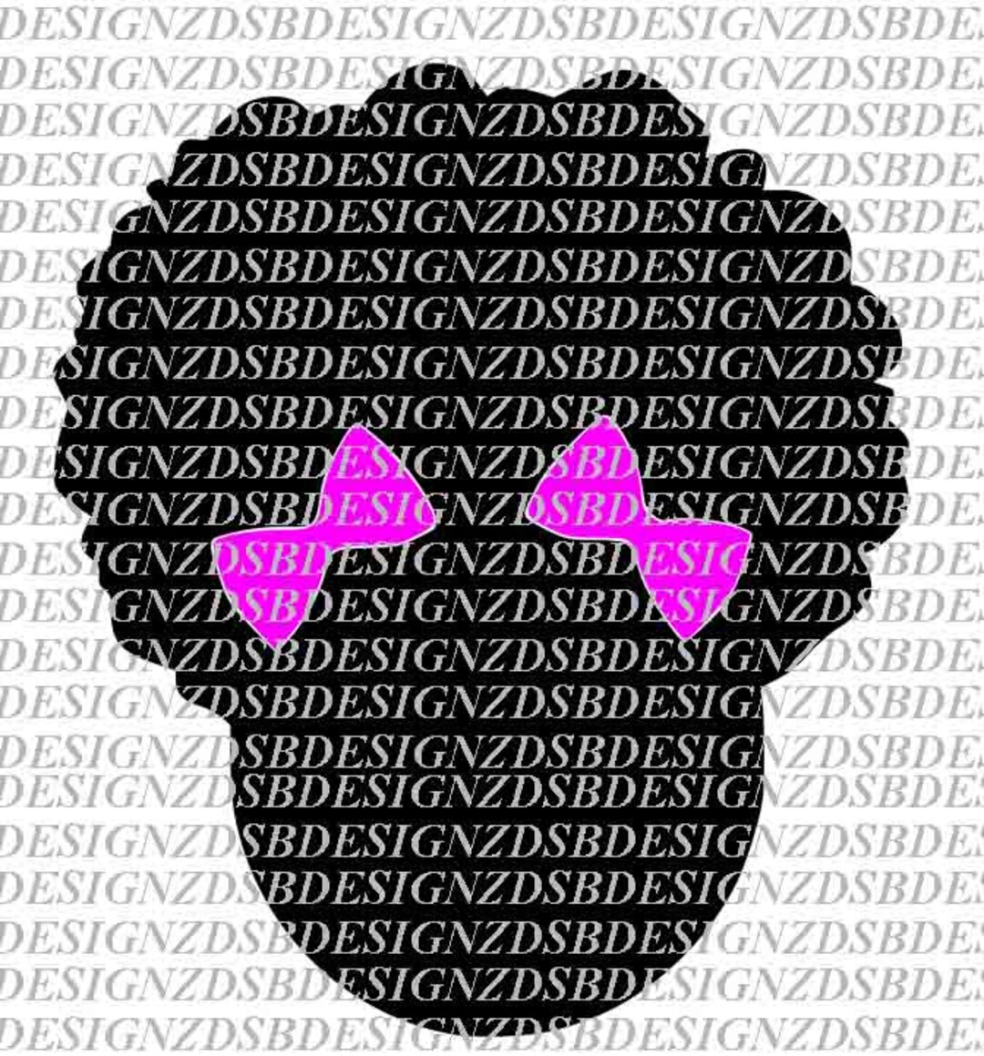 Lily Puff SVG, Afro Puff SVG, Afro Puff Girl SVG, Afro Puffs Cut File ...