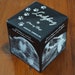 Small Cube Urn, Black Granite Pet Cremation Urn, Laser Engraved Photo ...