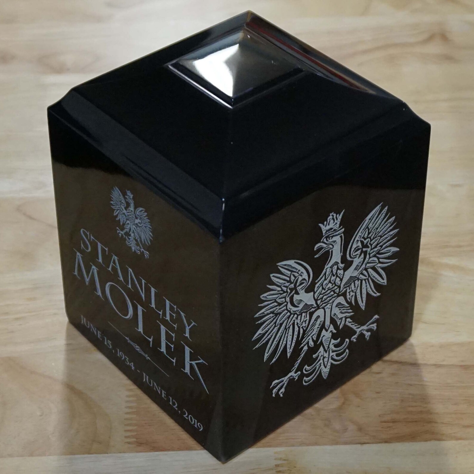 Medium sized Cremation Urn Laser Engraved Urn Custom Photo | Etsy