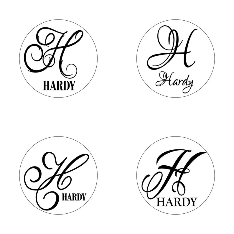Initial Coasters ~ Initial With Last Name ~ Cork Coaster Set ~ Laser ...