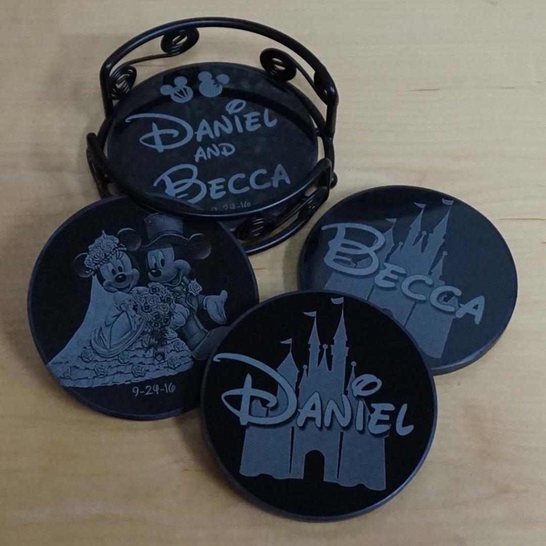 Disney Castle Coasters ~ Mickey & Minnie Wedding Coasters ~ Disney ...
