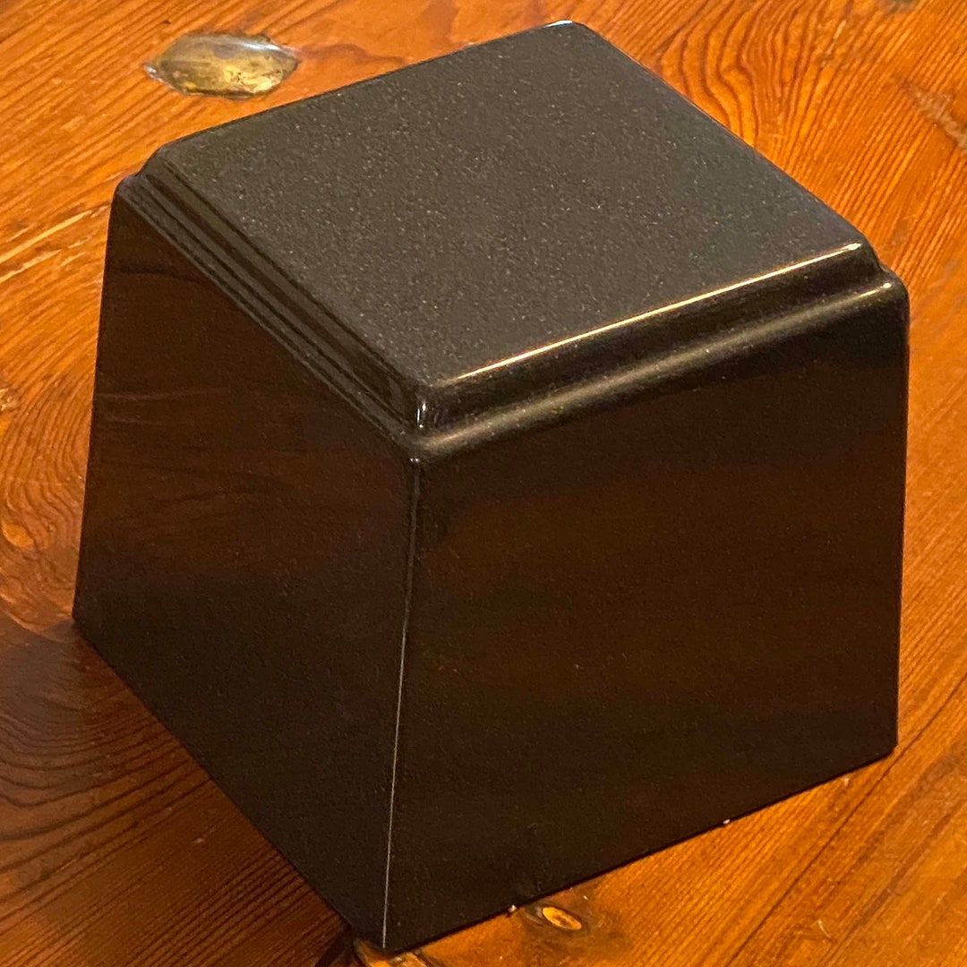 Young Adult Sized Cube Cremation Urn, Laser Engraved Urn, Custom Photo ...