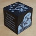Small Cube Urn, Black Granite Pet Cremation Urn, Laser Engraved Photo ...