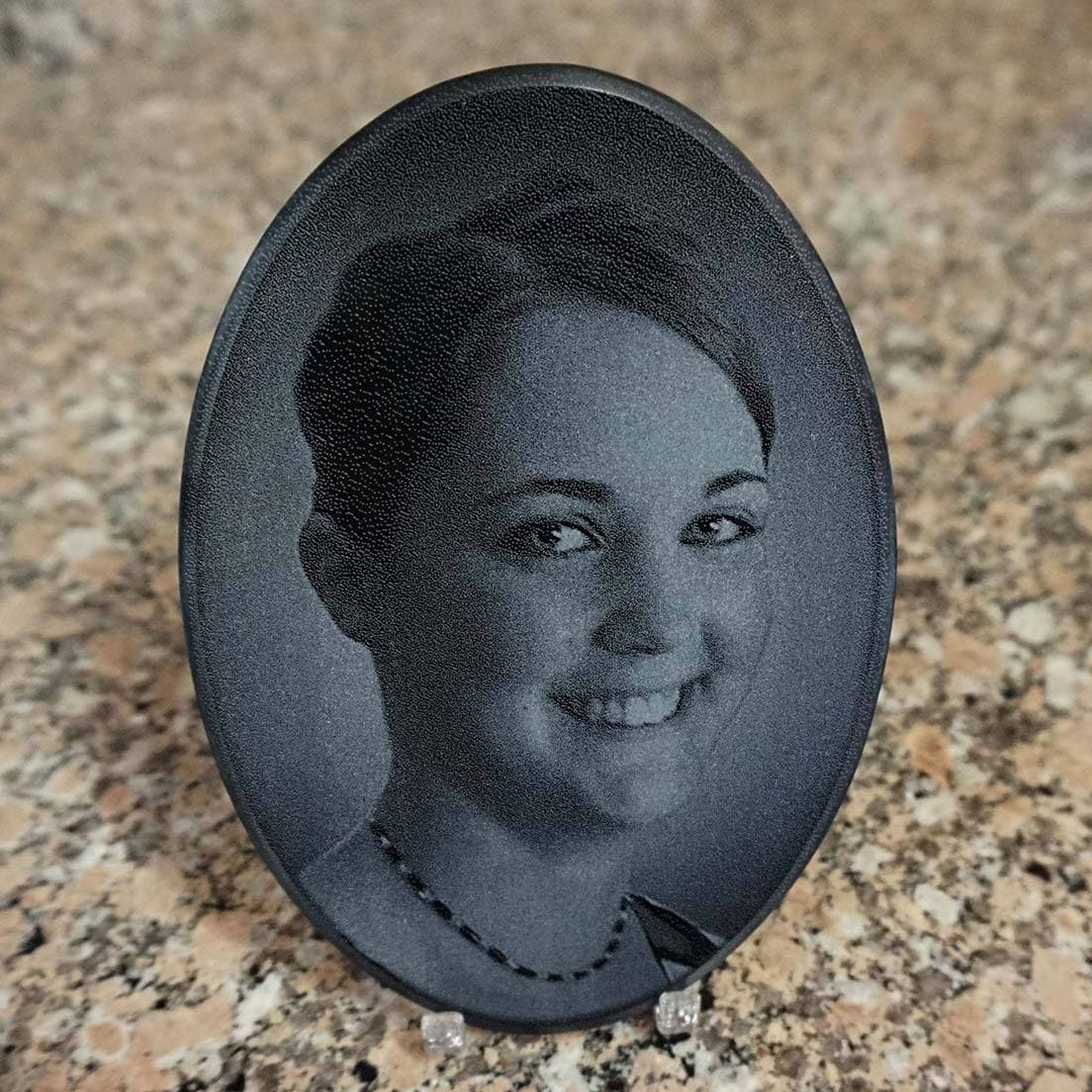 Laser Engraved Memorial Photo ~ Engraved Granite Plaque ~ Engraved ...