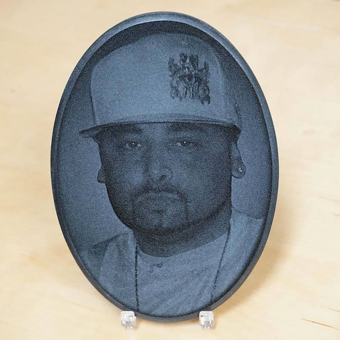 Laser Engraved Memorial Photo Engraved Granite Plaque - Etsy