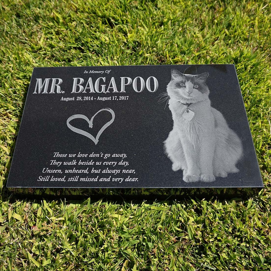 Engraved Cat Memorial ~ Engraved Memorial ~ Laser Engraved Pet Marker ...