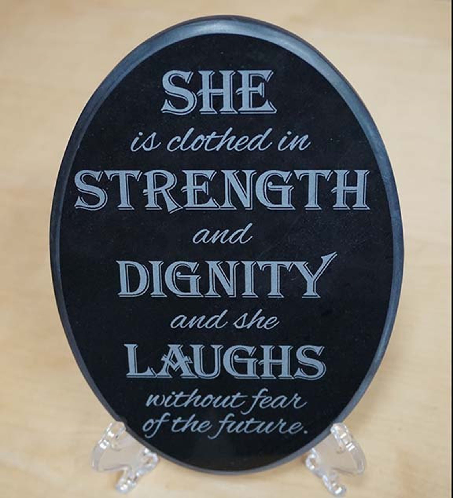 Christian Engraved Plaque ~ Laser Engraved Marble Plaque ~ Religious ...