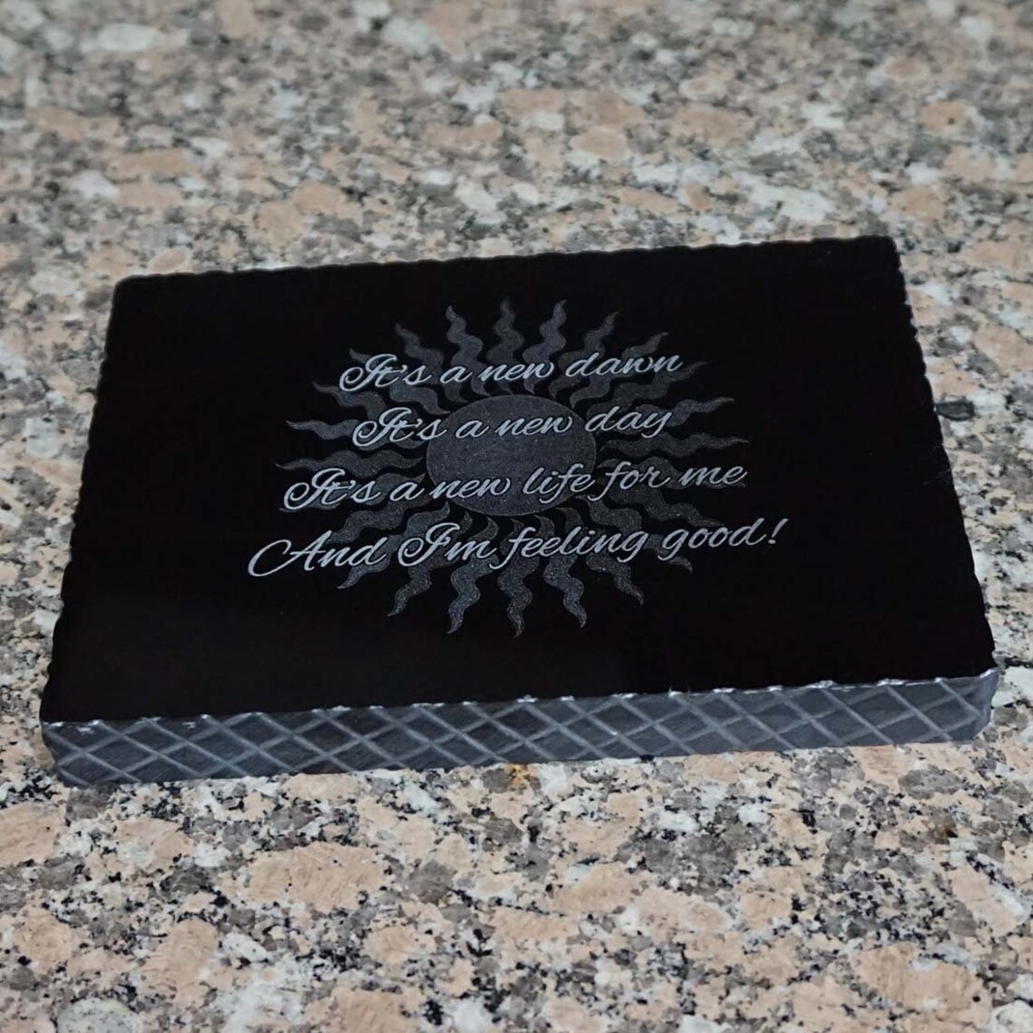 Medium Marble Paperweight Custom Engraved Marble Paperweight | Etsy