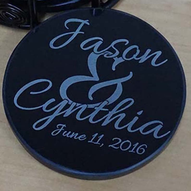 Monogrammed Marble Coasters Engraved Black Marble Coaster - Etsy