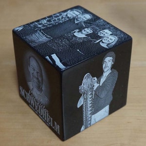 Small Cube Cremation Urn, Laser Engraved Urn, Custom Photo Urn, Cube ...