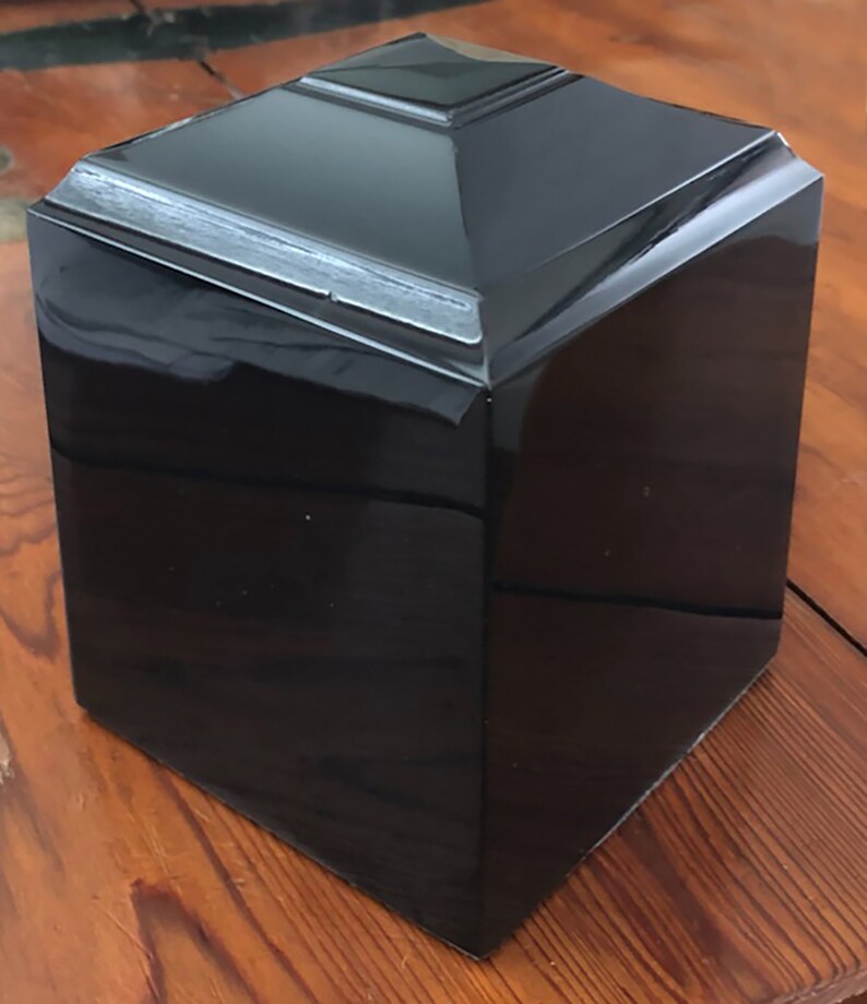 Medium Cube Pet Cremation Urn Laser Engraved Pet Urn Custom | Etsy