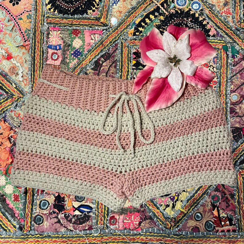 Crochet Mini Shorts - Etsy