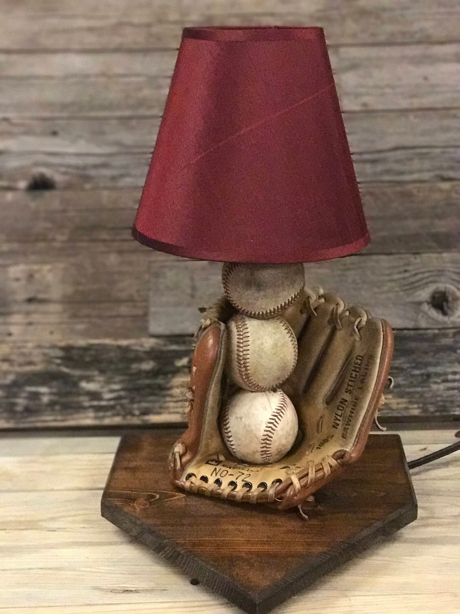 Baseball Lamp - Etsy