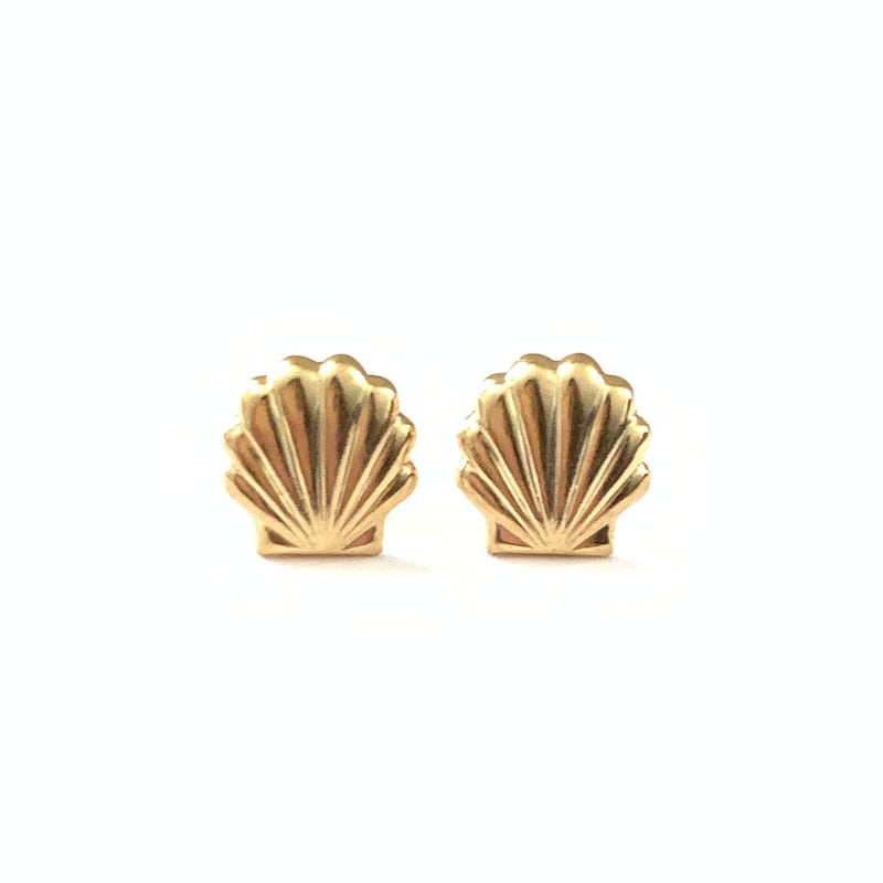 Shell Stud Earrings - Etsy
