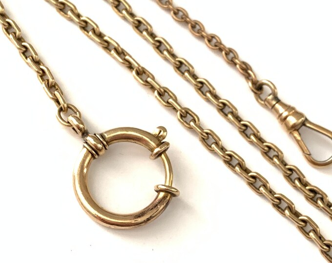 Vintage Binder Brothers Rolled Gold Plated Watch Chain Necklace - Etsy