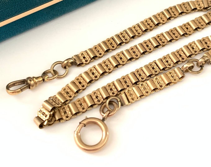 Antique 14.5" Victorian Book Chain Collar Necklace or Wrap Bracelet ...