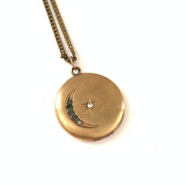 Moon Locket - Etsy