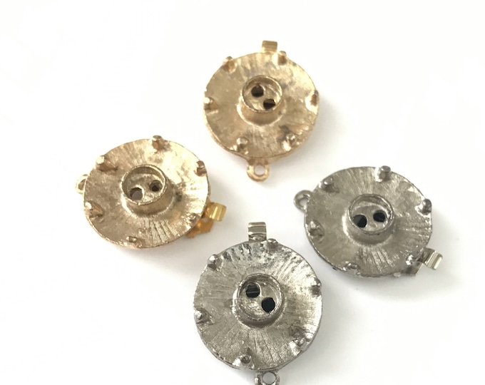 Vintage Fold Over Clasps // Triple Strand Clasp 3 to 1 String Clasp for ...