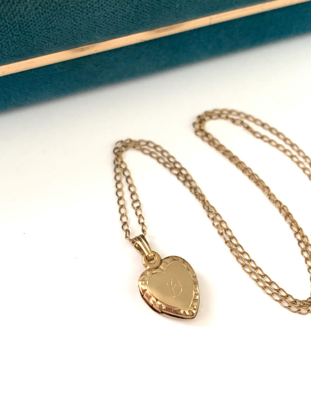 Vintage Gold Filled Petite D Initial Locket, Locket Monogrammed Initial ...