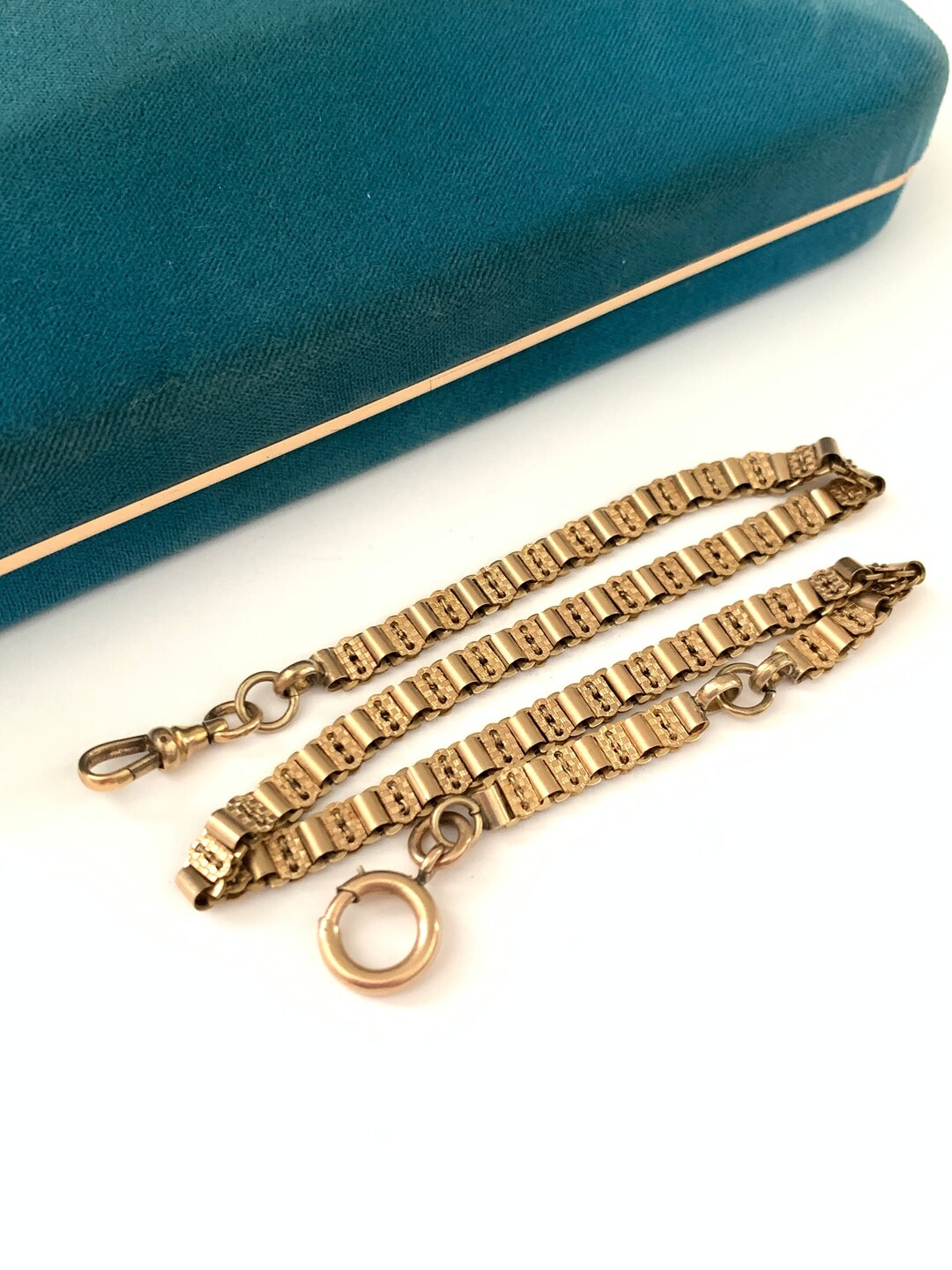 Antique 14.5 Victorian Book Chain Collar Necklace or Wrap Bracelet ...