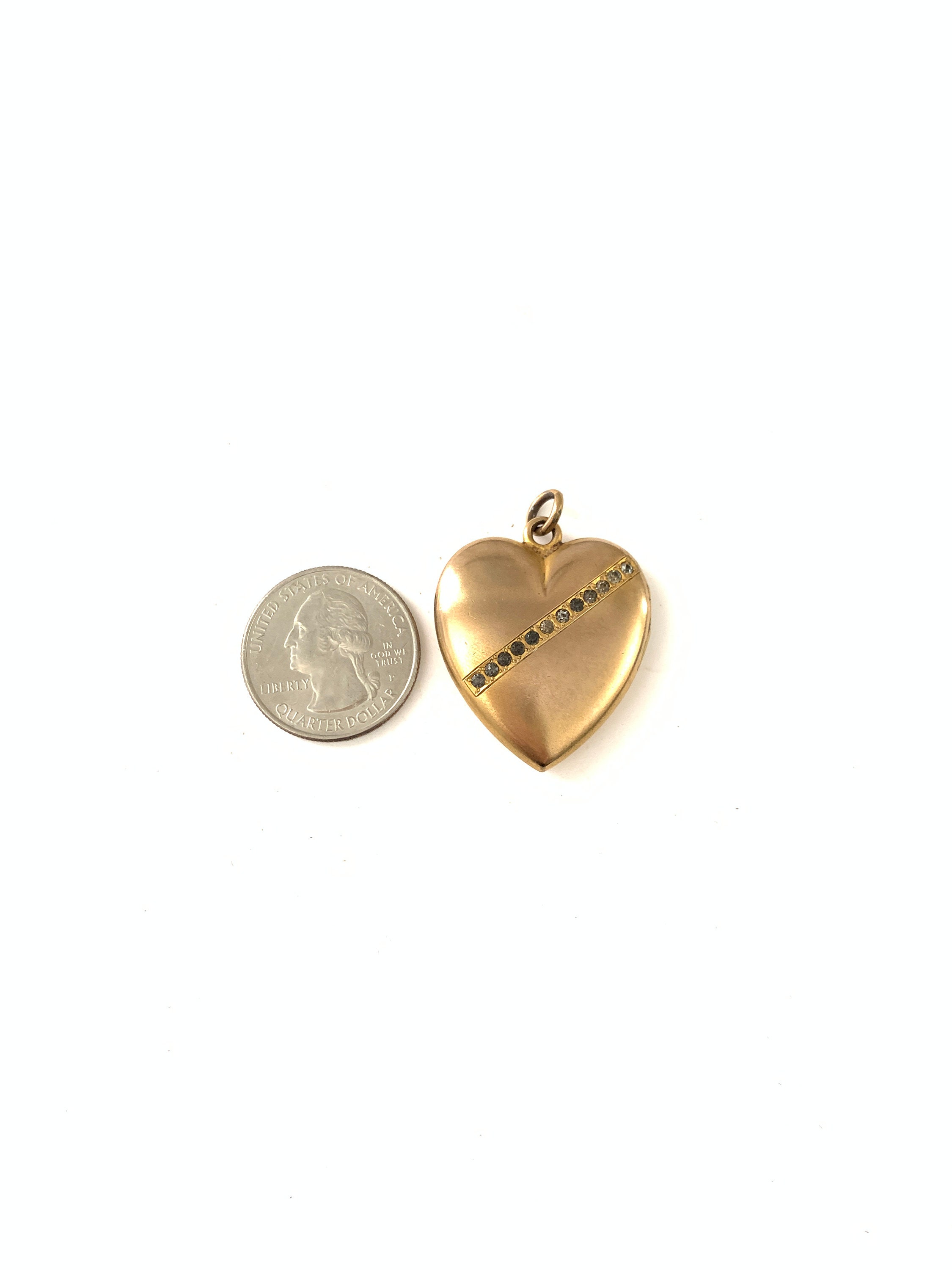 Beautiful Antique W&H Co. Gold Filled Heart Locket // Gold - Etsy
